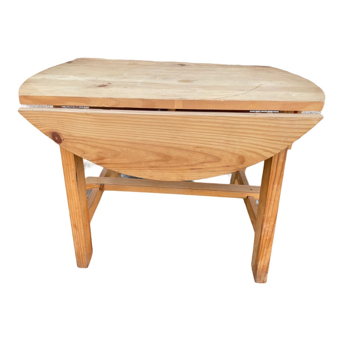Round Table with Rustic Flaps & 2 Drawers for sale at Pamono