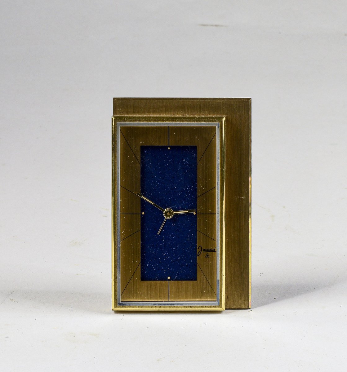 Table Clock in Gilt Metal with Original Chime from Jaccard, 1950s for ...