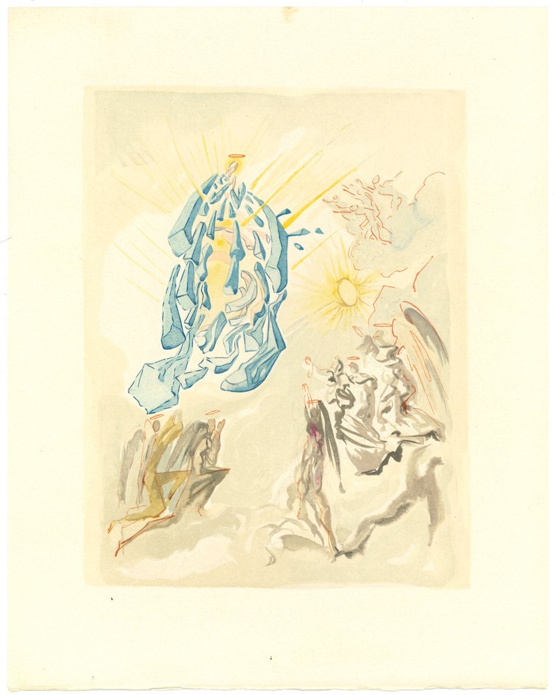 Salvador Dalí­, The Apotheosis of Virgin Mary, Original Woodcut, 1963 ...