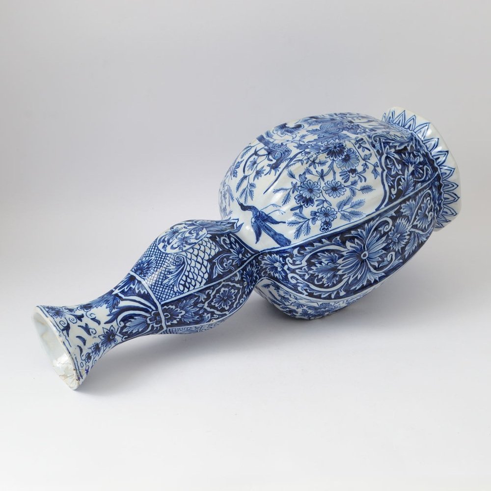 Antique Delft Style Vase by Louis Fourmaintraux for sale at Pamono