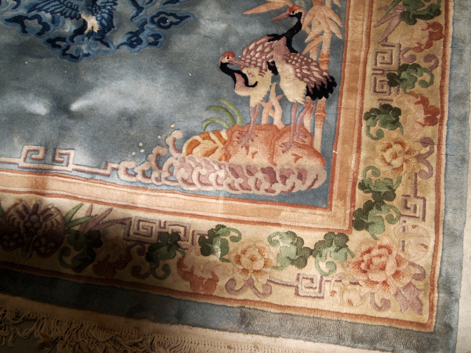 Vintage Chinese Art Deco Rug, 1940s for sale at Pamono