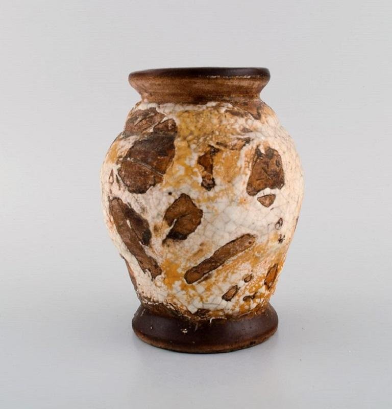 French Ceramic Vase in Glazed Ceramics by Louis Dage, 1930s for sale at ...