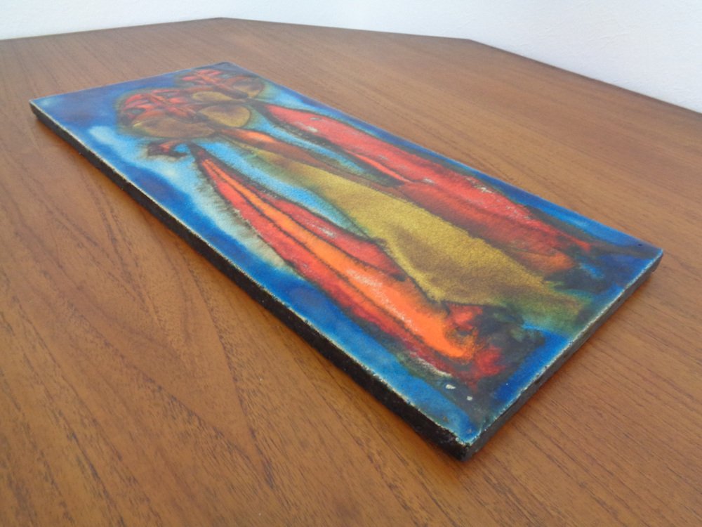 Vintage Ceramic 768 Plaque from Ruscha, 1970s for sale at Pamono