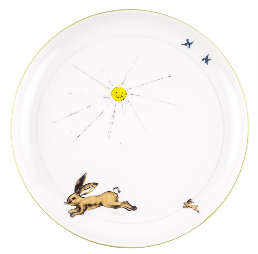Yellow Porcelain Collection Plate from Litolff, 1946 for sale at Pamono