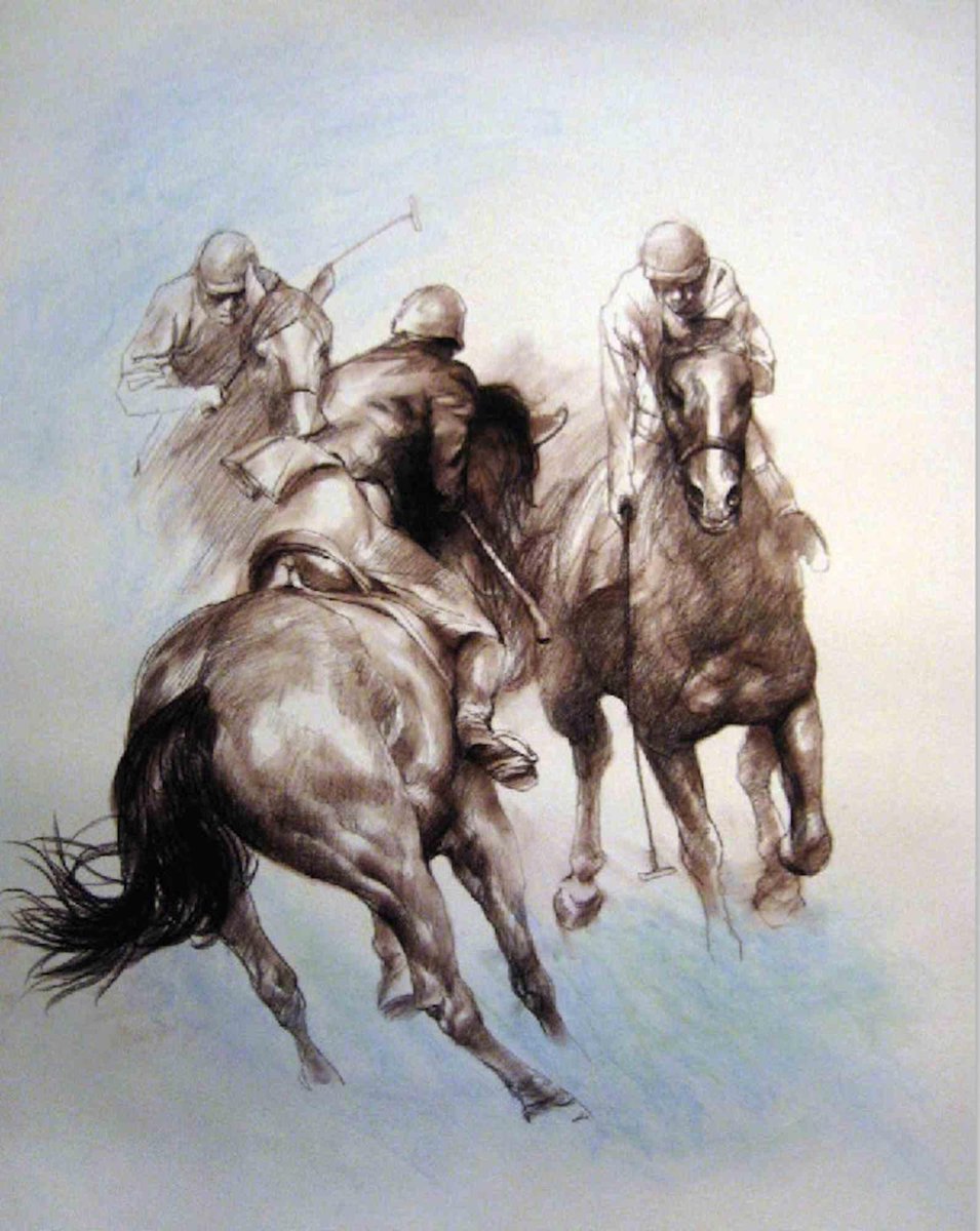 Zhou Zhiwei, Equestrian, Lithograph, 2008 for sale at Pamono