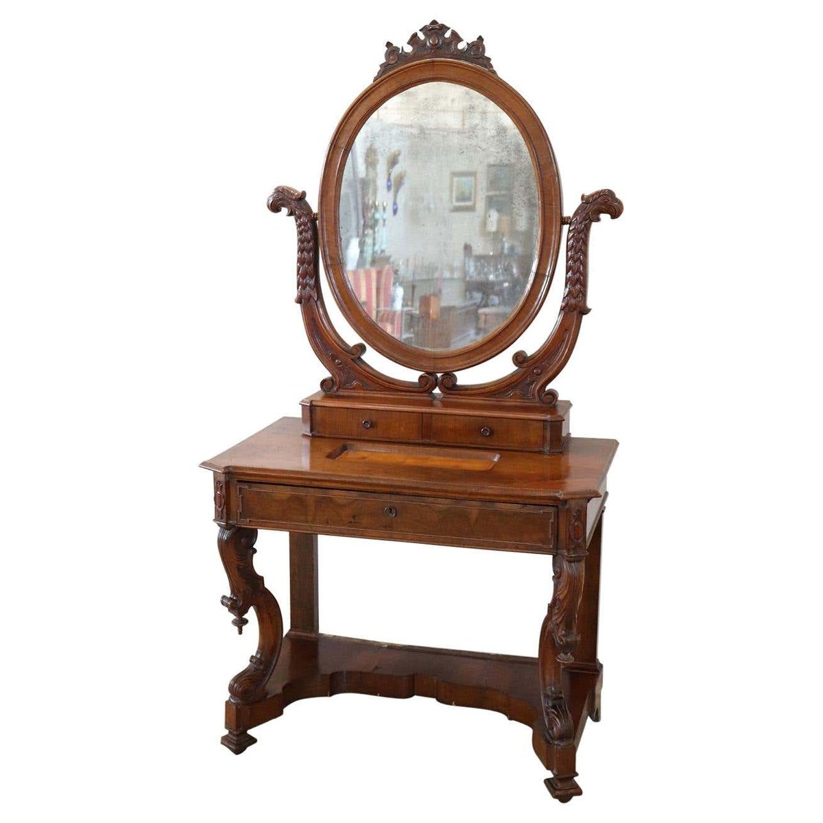 Antique Walnut Dressing Table, 1825 bei Pamono kaufen