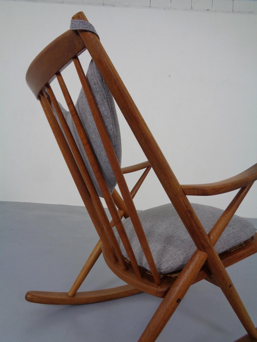 Danish Teak Rocking Chair by Frank Reenskaug for Bramin, 1960s for sale ...