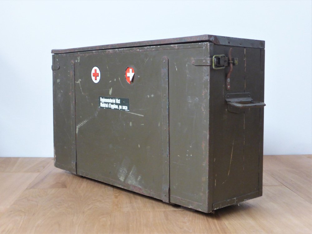 Baule Military German World War II Emergency Trunk for sale at Pamono