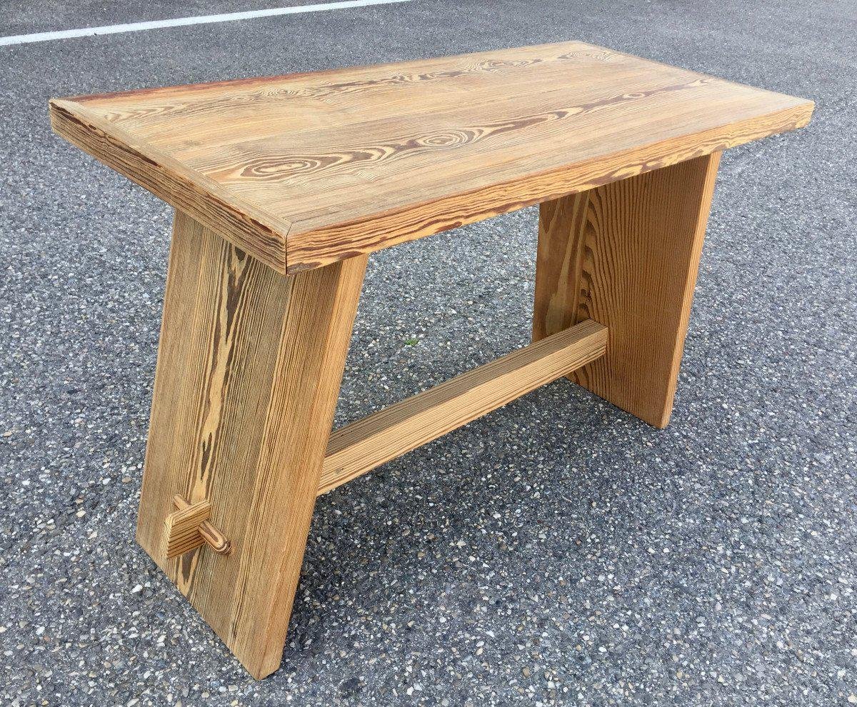 Pitch Pine Console Table for sale at Pamono