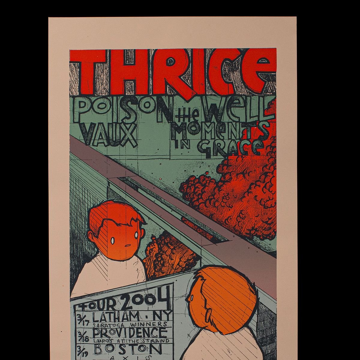 Decorative American Thrice Concert Tour Poster and Art Print, 2007 for ...