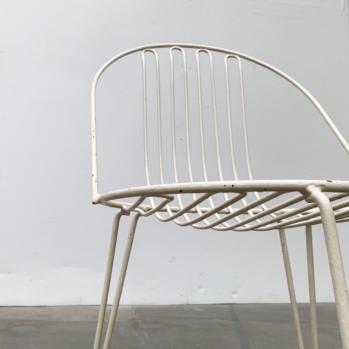 Set of Mid-Century German Metal Garden Chairs from Mauser Werke Waldeck ...
