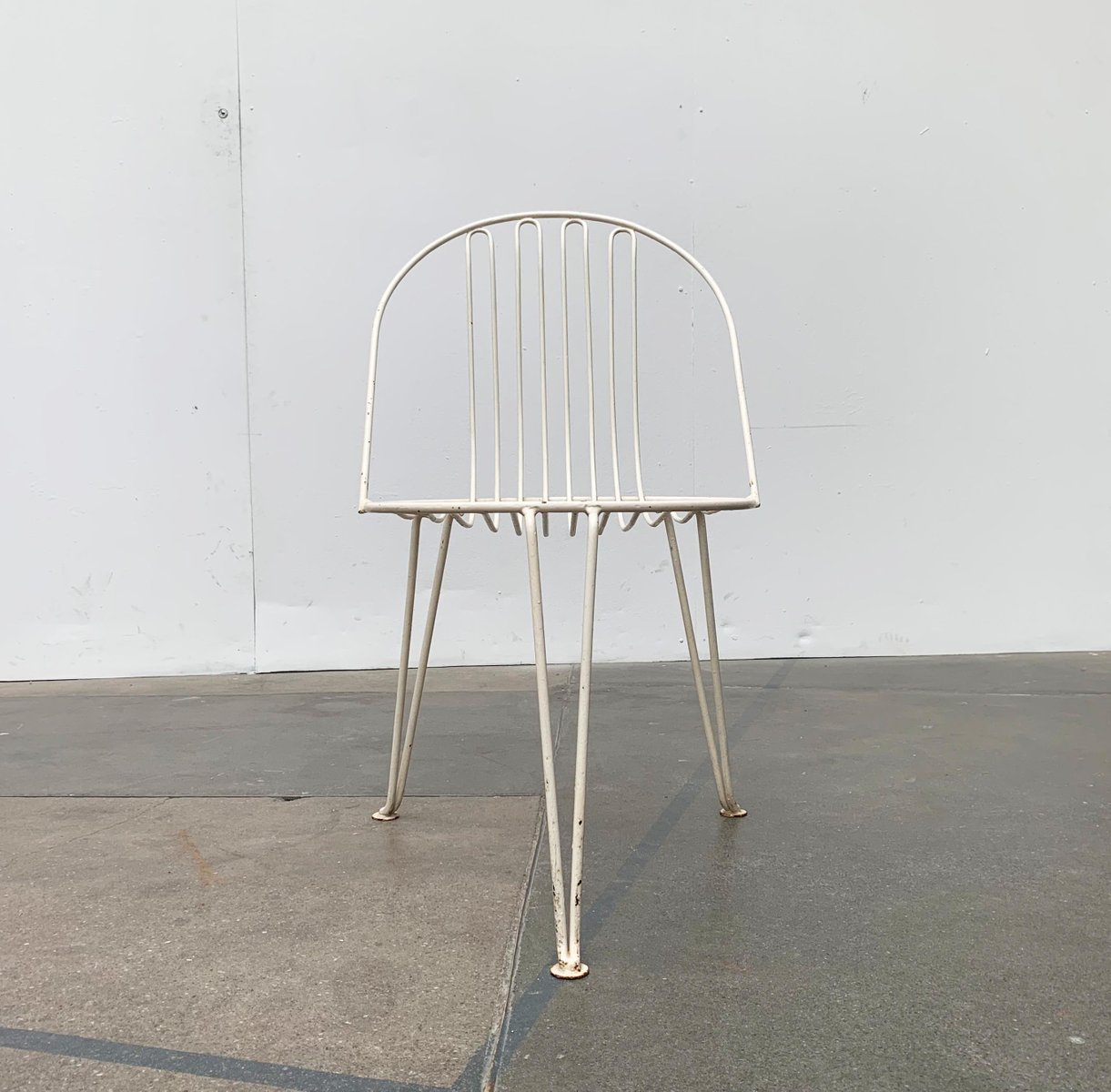 Set of Mid-Century German Metal Garden Chairs from Mauser Werke Waldeck ...
