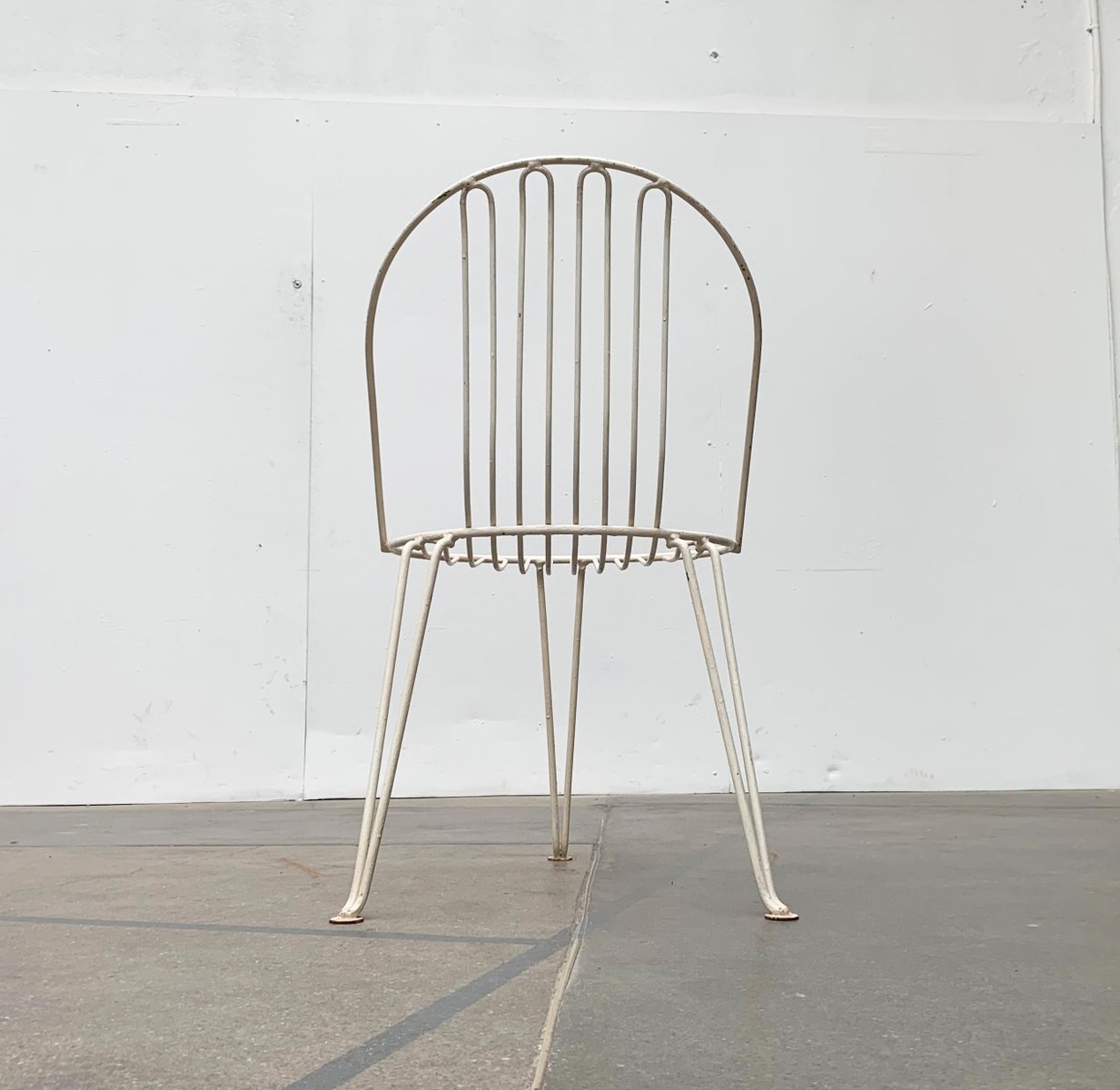 Set of Mid-Century German Metal Garden Chairs from Mauser Werke Waldeck ...