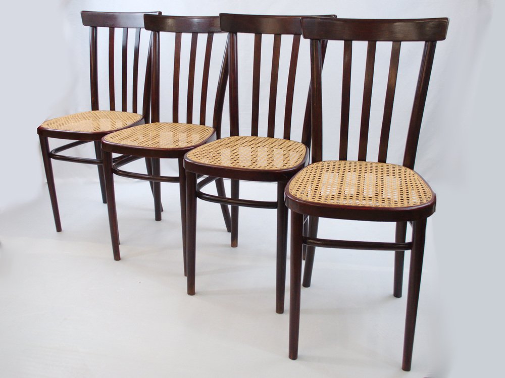 Mid-Century Vienna Straw Chairs, Set of 4 for sale at Pamono