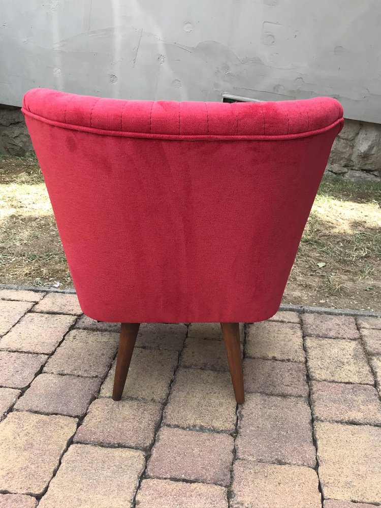 Red Cocktail Chair, 1950s for sale at Pamono