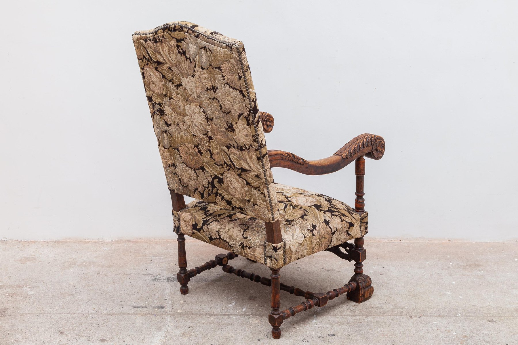Antique High Back Parlor Chair, France for sale at Pamono