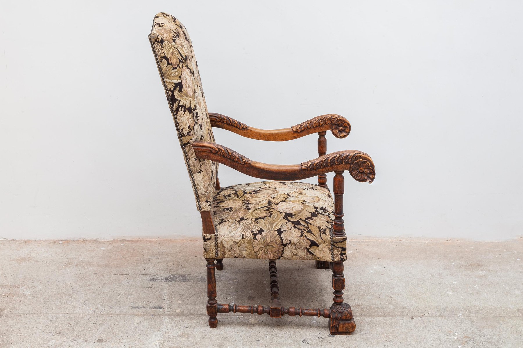 Antique High Back Parlor Chair, France for sale at Pamono