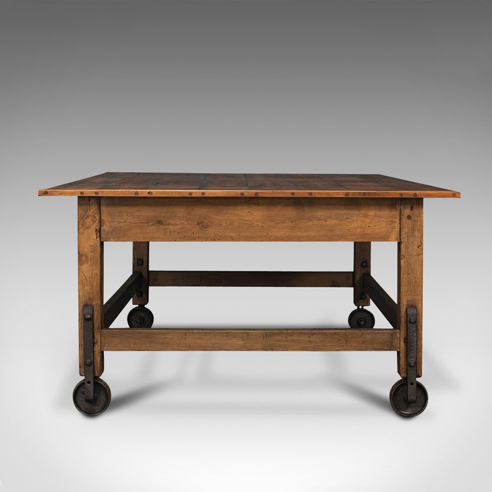 Antique French Victorian Bakery Table in Pine, French, 1880 for sale at ...
