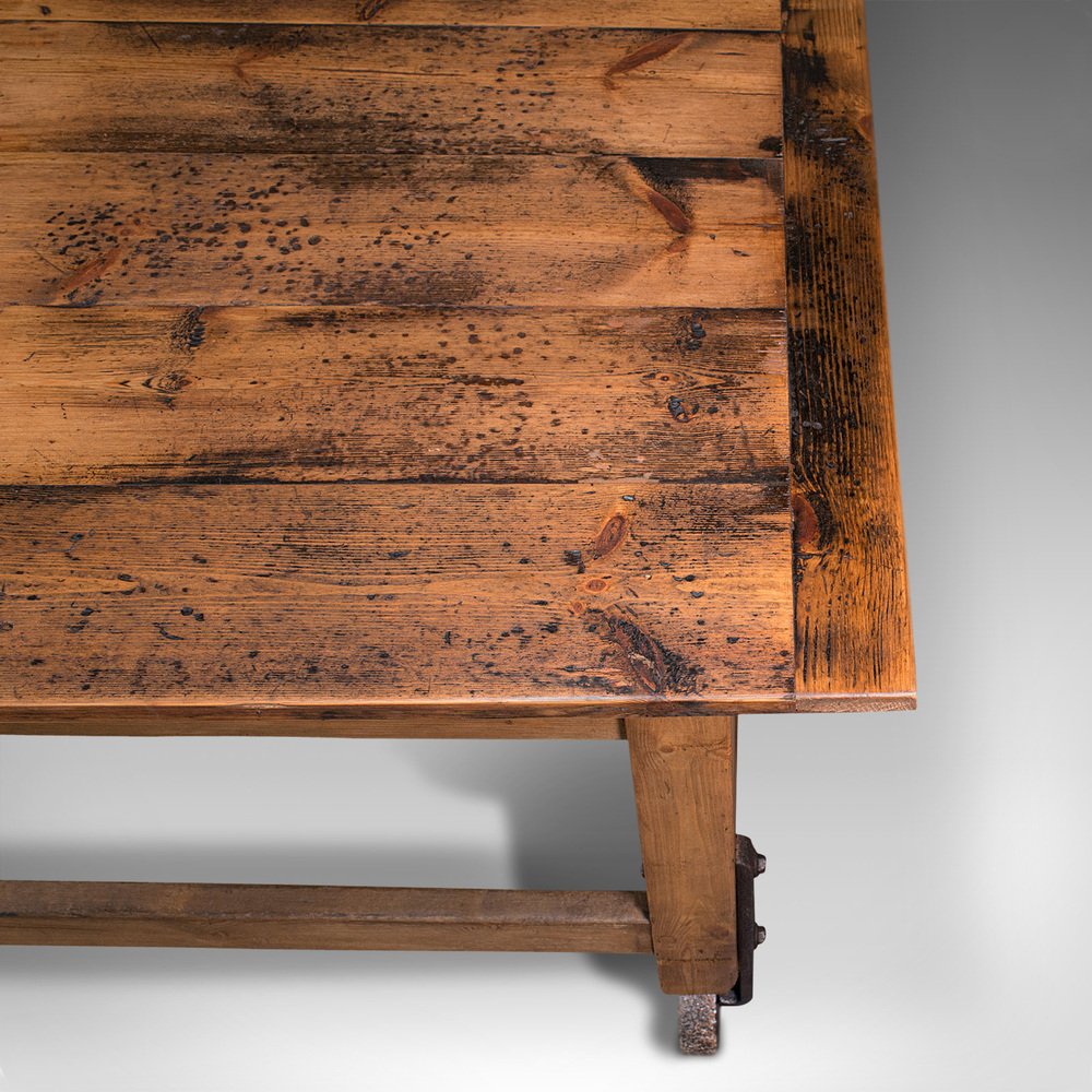 Antique French Victorian Bakery Table in Pine, French, 1880 for sale at ...