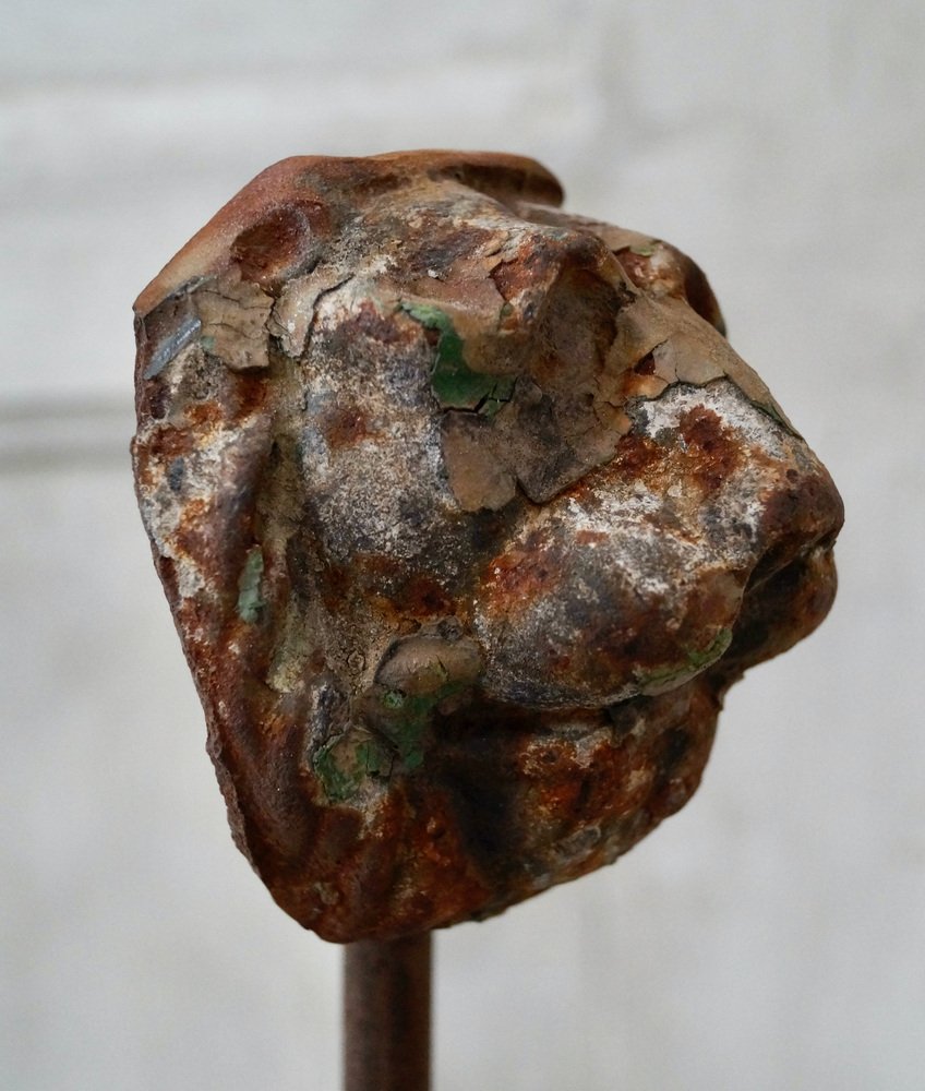 Georgian Cast Iron Lion Mask on Stand for sale at Pamono