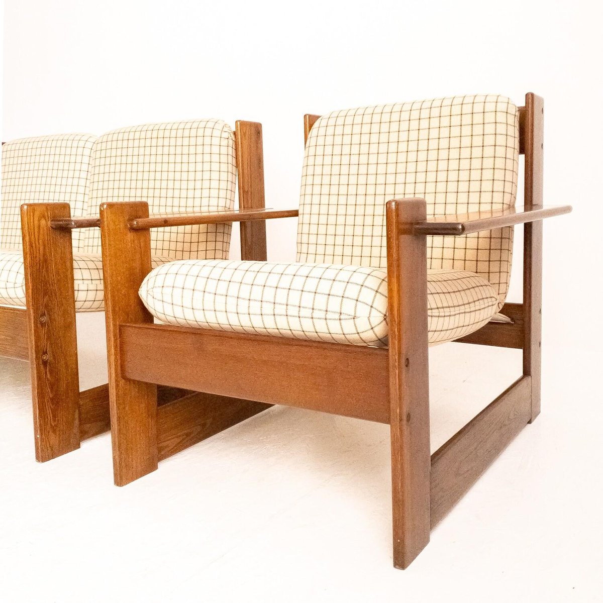 Lounge Chair & Sofa in the Style of Afra and Tobia Scarpa, Set of 2 for ...