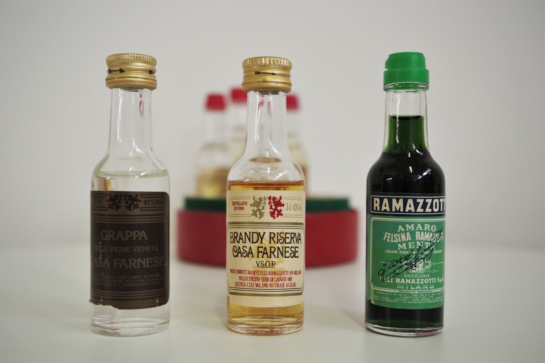 Liquor Bottle & Shot Glass Casket from Distillerie F.lli Ramazzotti ...