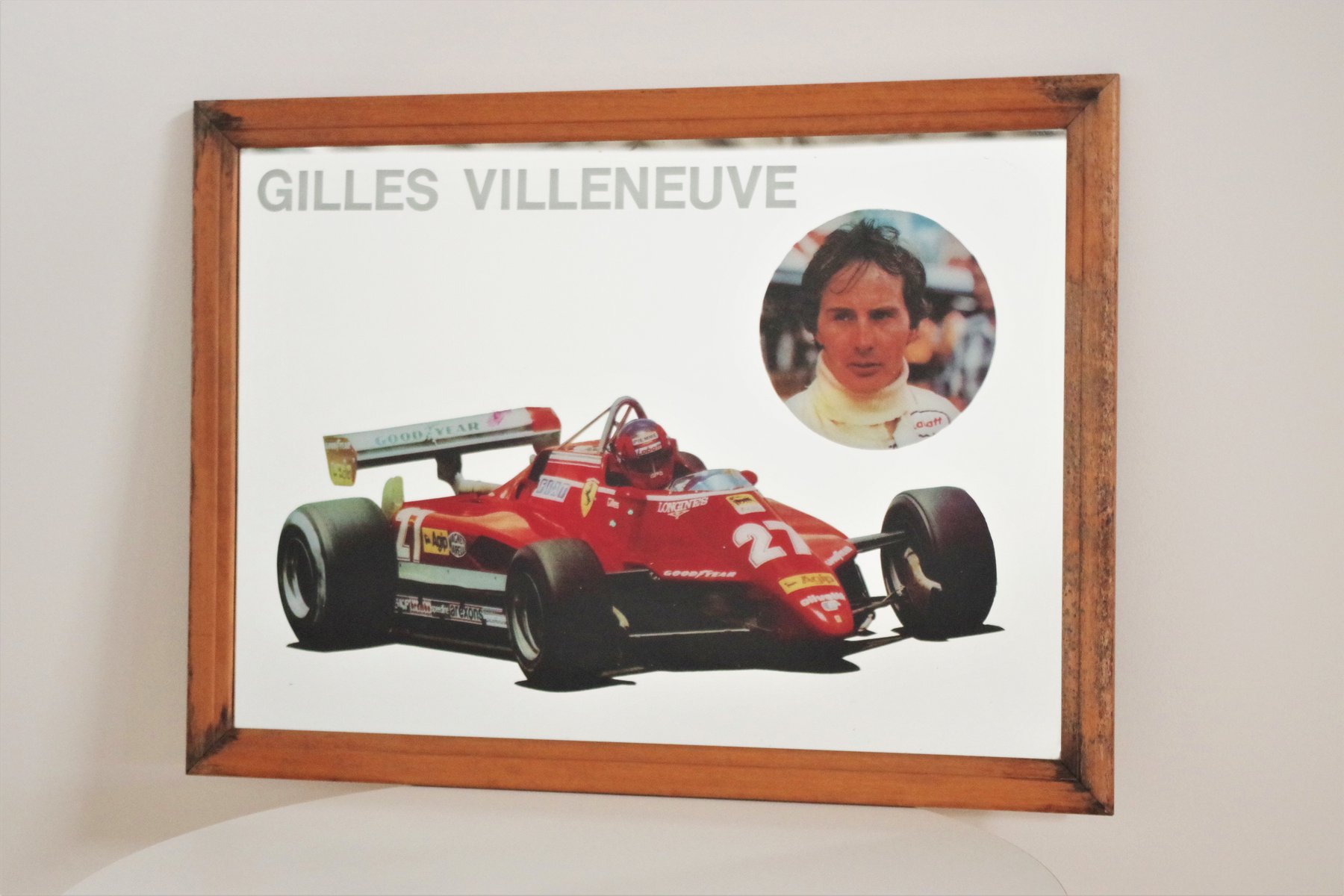 Gilles Villenue Framework Mirror from Ferrari, 1980s for sale at Pamono