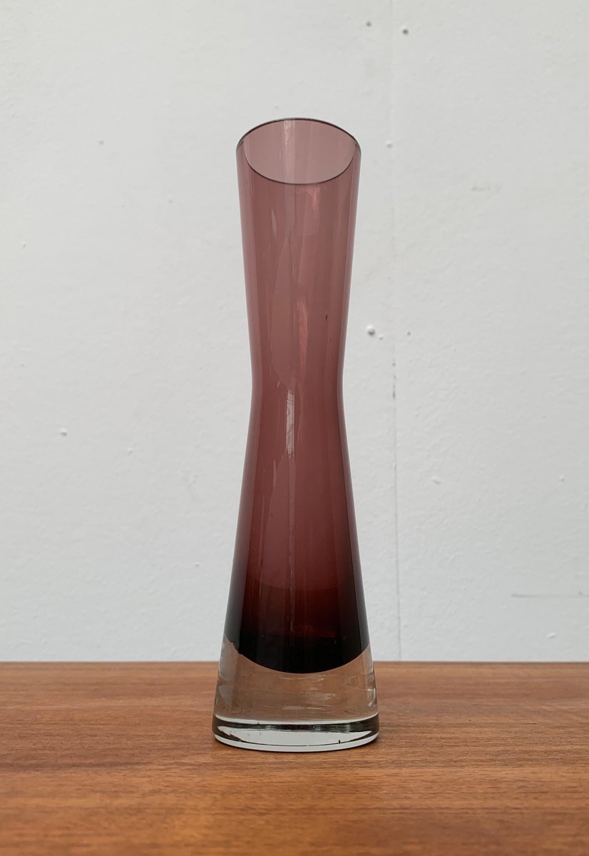 Vintage Finnish Glas Vase from Riihimäki, Finnland for sale at Pamono