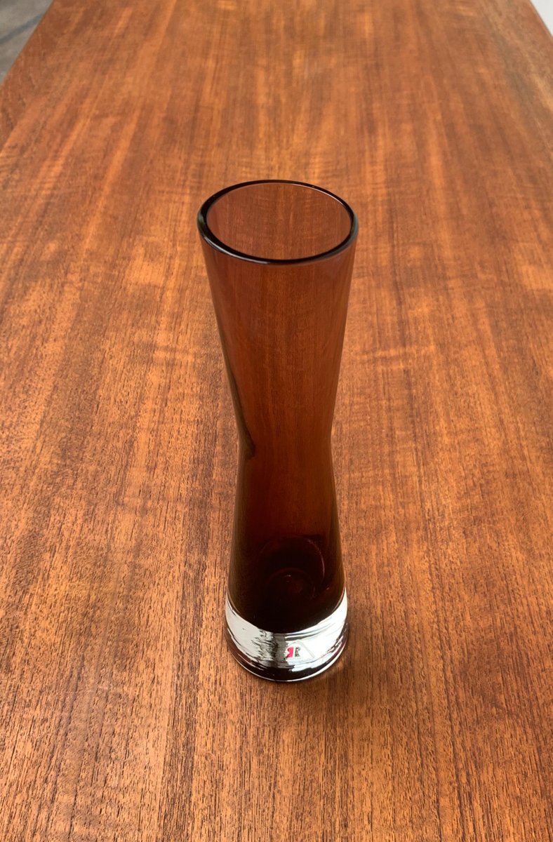 Vintage Finnish Glas Vase from Riihimäki, Finnland for sale at Pamono