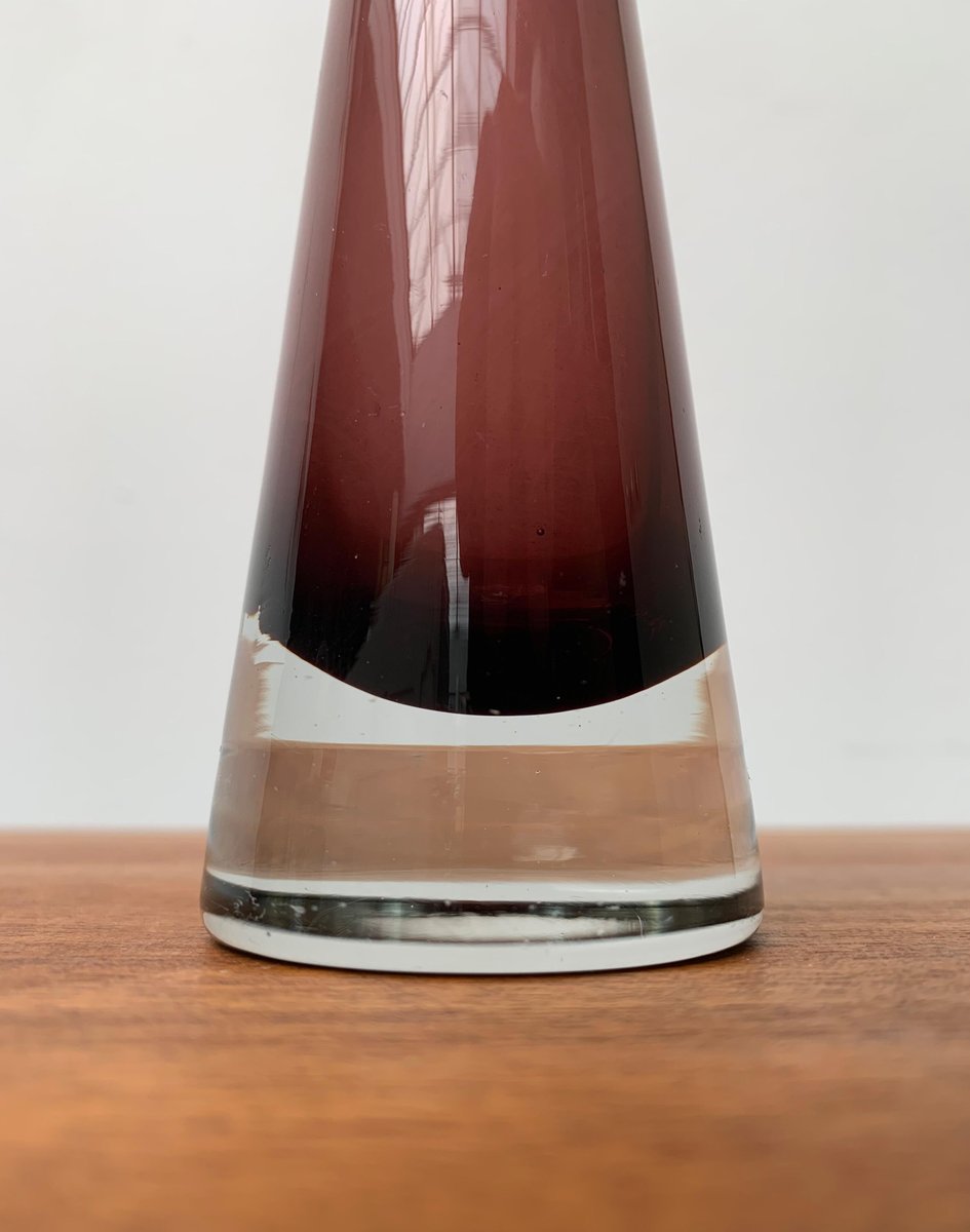 Vintage Finnish Glas Vase from Riihimäki, Finnland for sale at Pamono