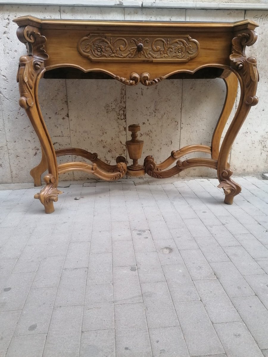 Baroque Console, 1900s, Set of 2 for sale at Pamono