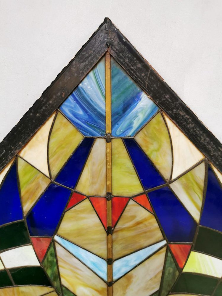 Mid-Century Stained Glass Church Window for sale at Pamono