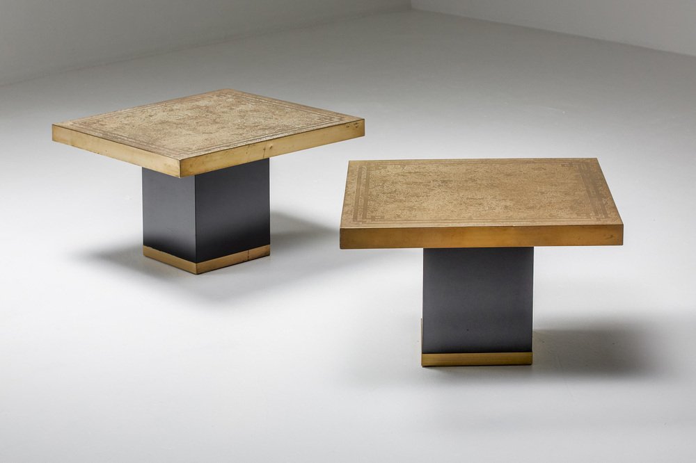 Table Basse Hollywood Regency par George Mathias, Belgique en vente sur ...