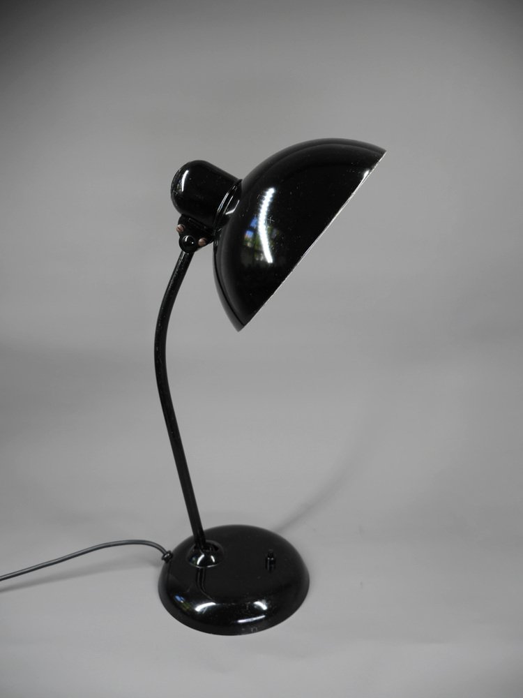 Schwarze Modell 6556 Schreibtischlampe von Christian Dell für Kaiser Idell / Kaiser Leuchten ...