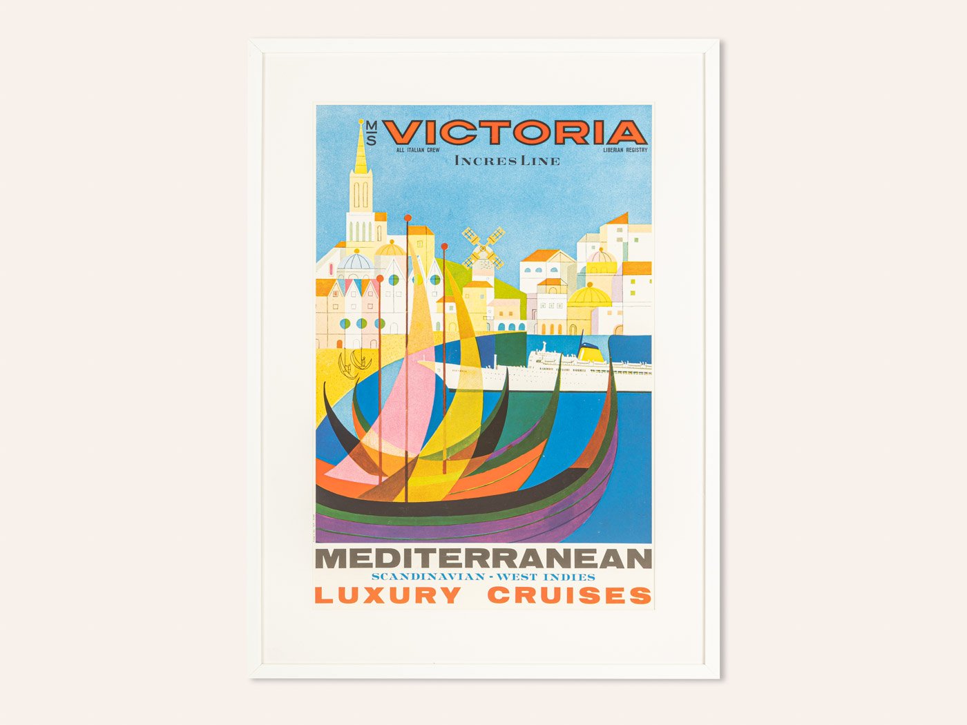 MS Victoria Poster, 1960s for sale at Pamono