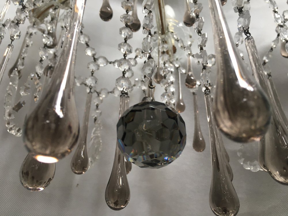 Crystal Maria Theresa Chandelier, 1940s for sale at Pamono