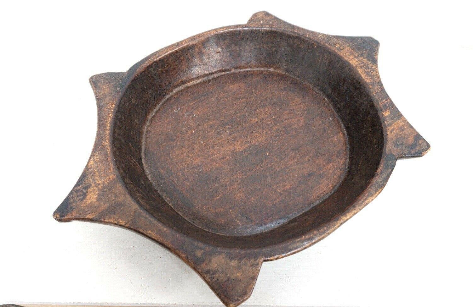 Antique 19th Century French Treen Birch Platter Bowl for sale at Pamono