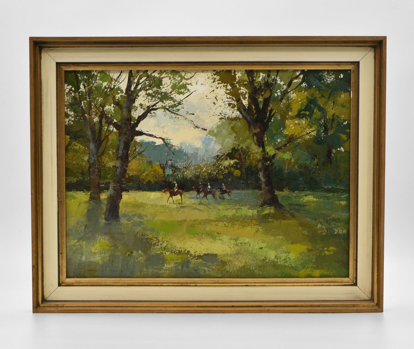 Mark Randall, Training Jockeys, Oil Painting in vendita su Pamono