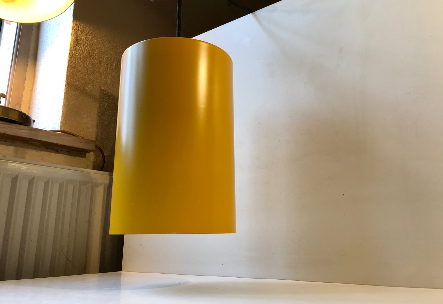 Yellow Sektor Pendant Lamp by Jo Hammerborg for Fog & Mørup, 1970s for ...