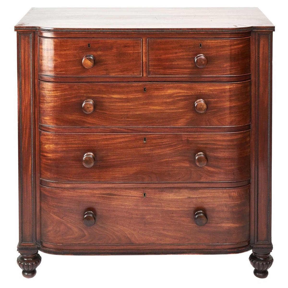 Antique Regency Mahogany Front Chest for sale at Pamono