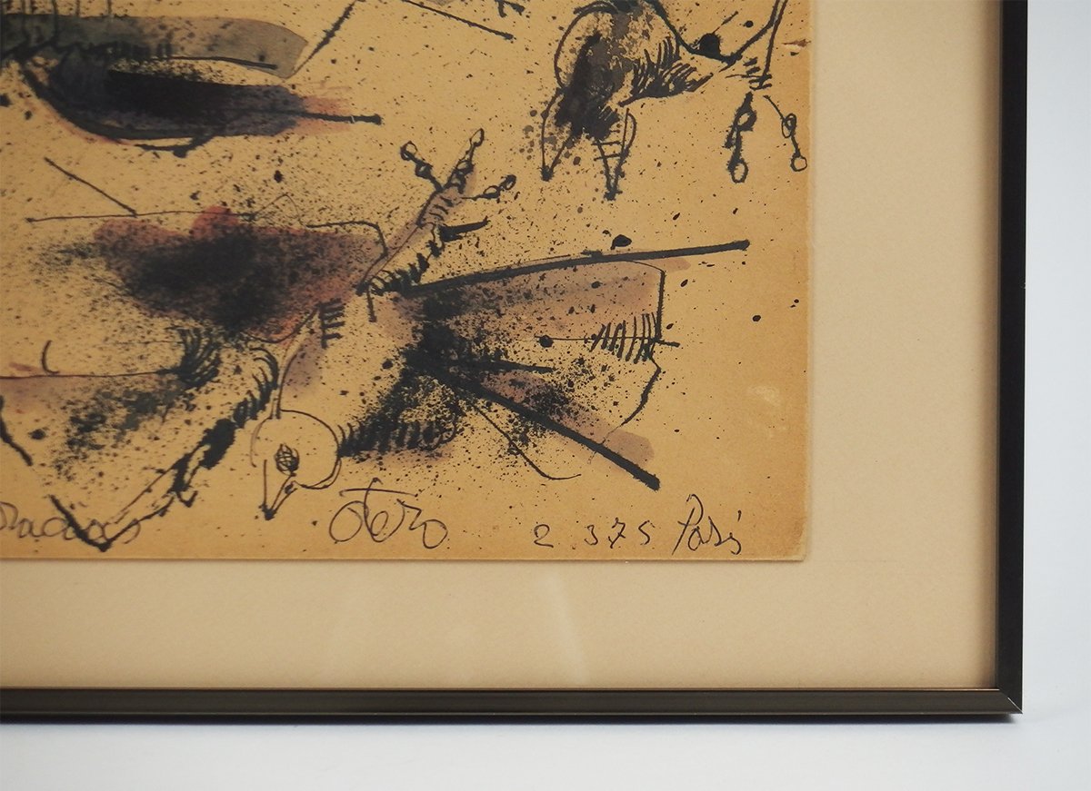 Birds, Work on Cardboard, Camilo Otero for sale at Pamono