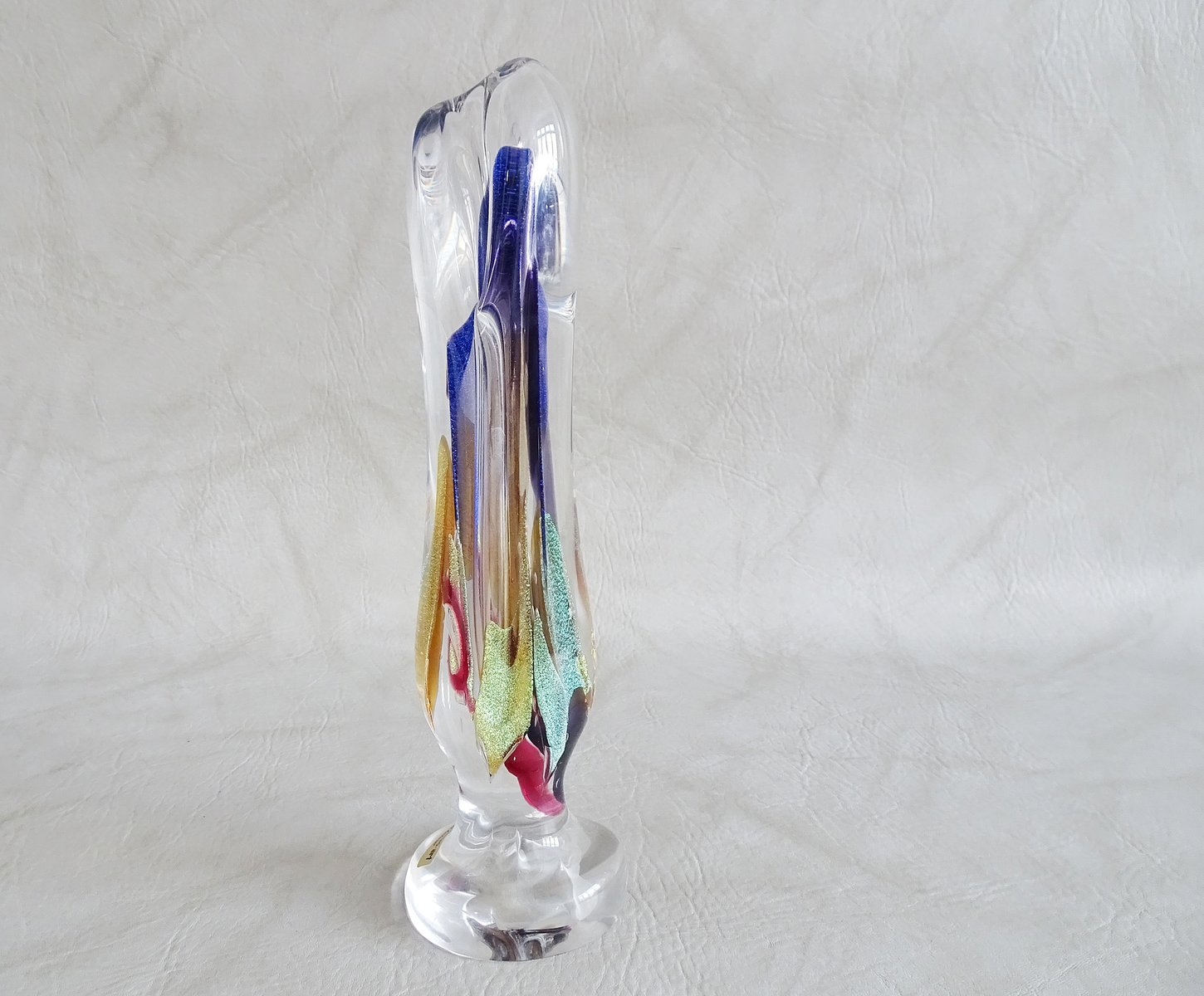 Skulpturale Glasvase von Peter Kaspar bei Pamono kaufen