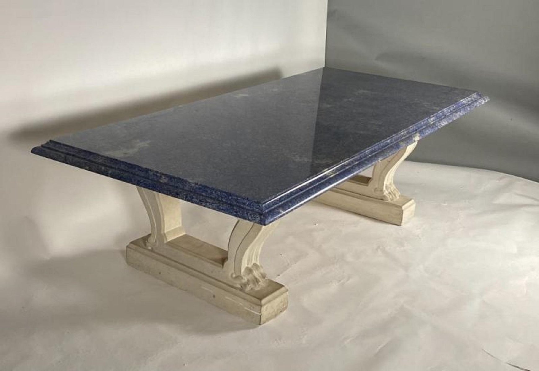 Table in Blue Azul Granite and Limestone, 1980s for sale at Pamono