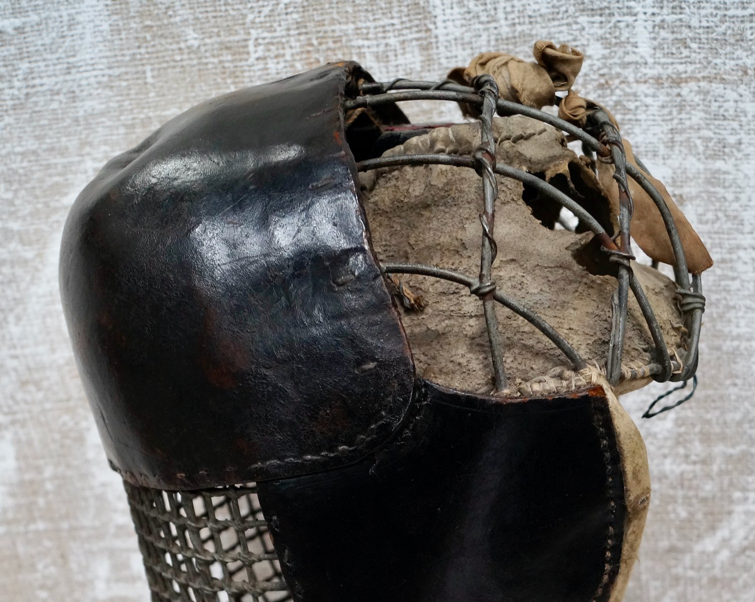 Antique Japanese Kendo Mask on Stand for sale at Pamono