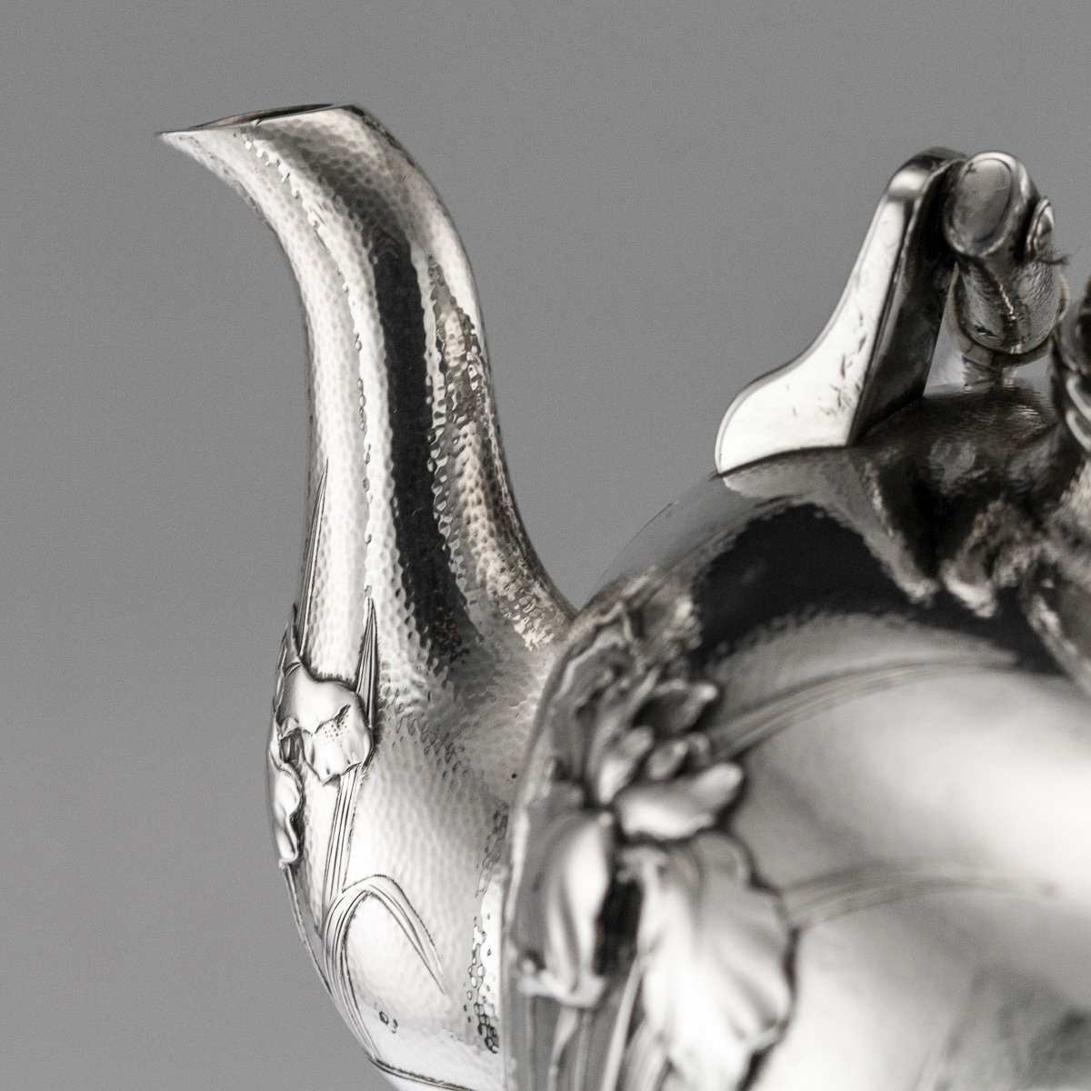 Antique Japanese Solid Silver Tea and Coffee Set by Samurai Shokai ...