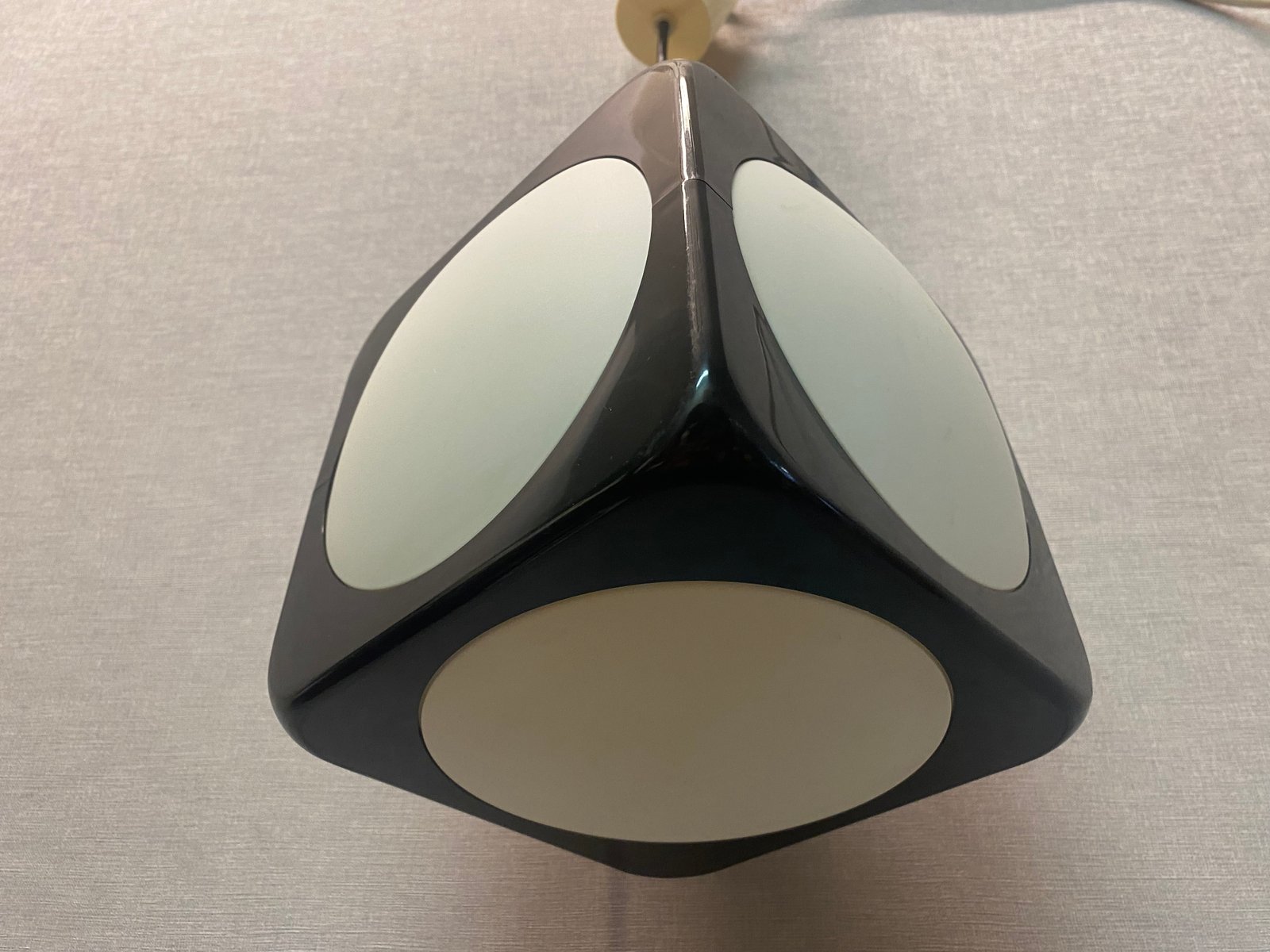 Space Age Dice Ceiling Lamp in Black by Lars Schioler for Hoyrup Lamper ...