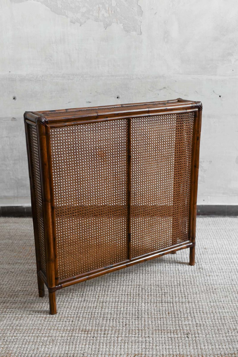 Bamboo and Vienna Straw Radiator Cover with Leather Binding for sale at ...