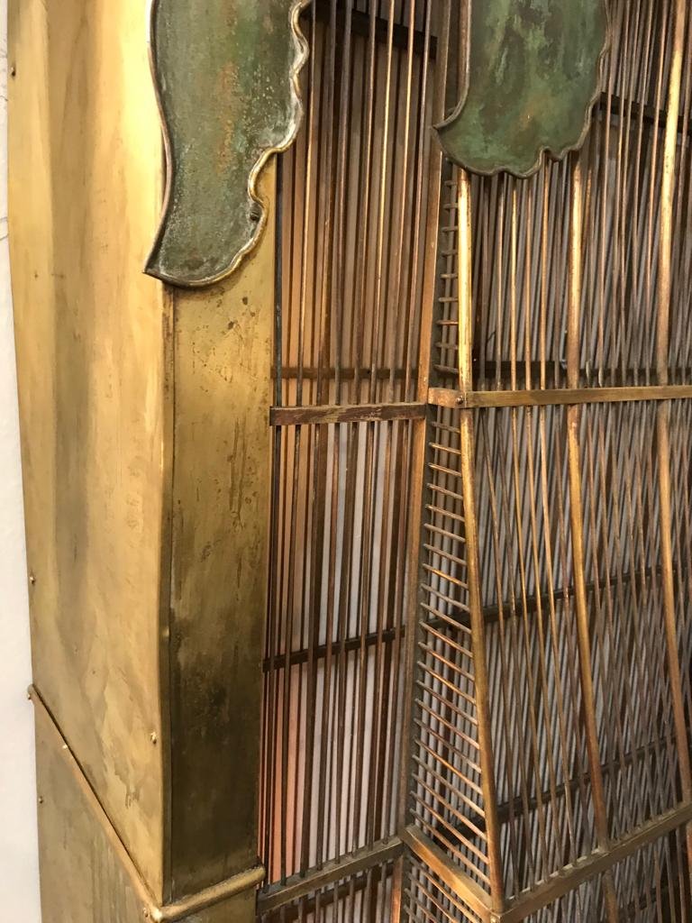 Voliera antica in ottone, Italia in vendita su Pamono