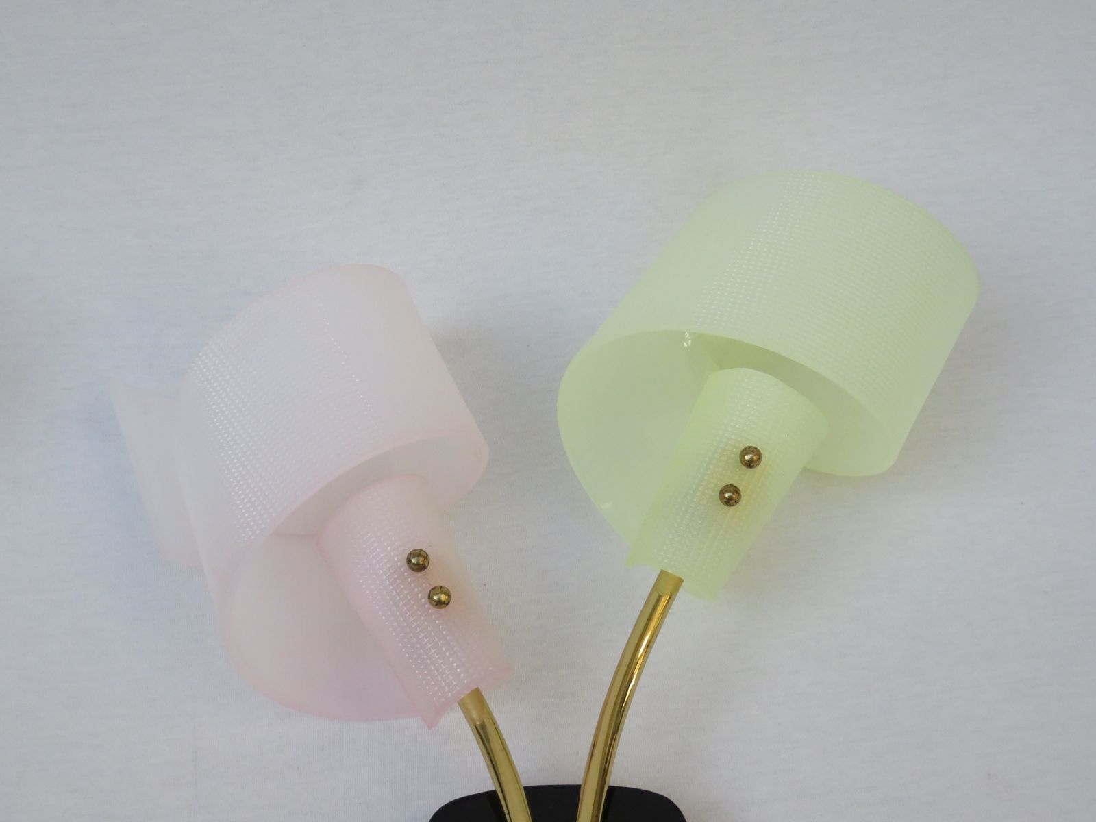 Wall Lights with Two Lights from GERU-Leuchten, 1950s, Set of 2 for ...