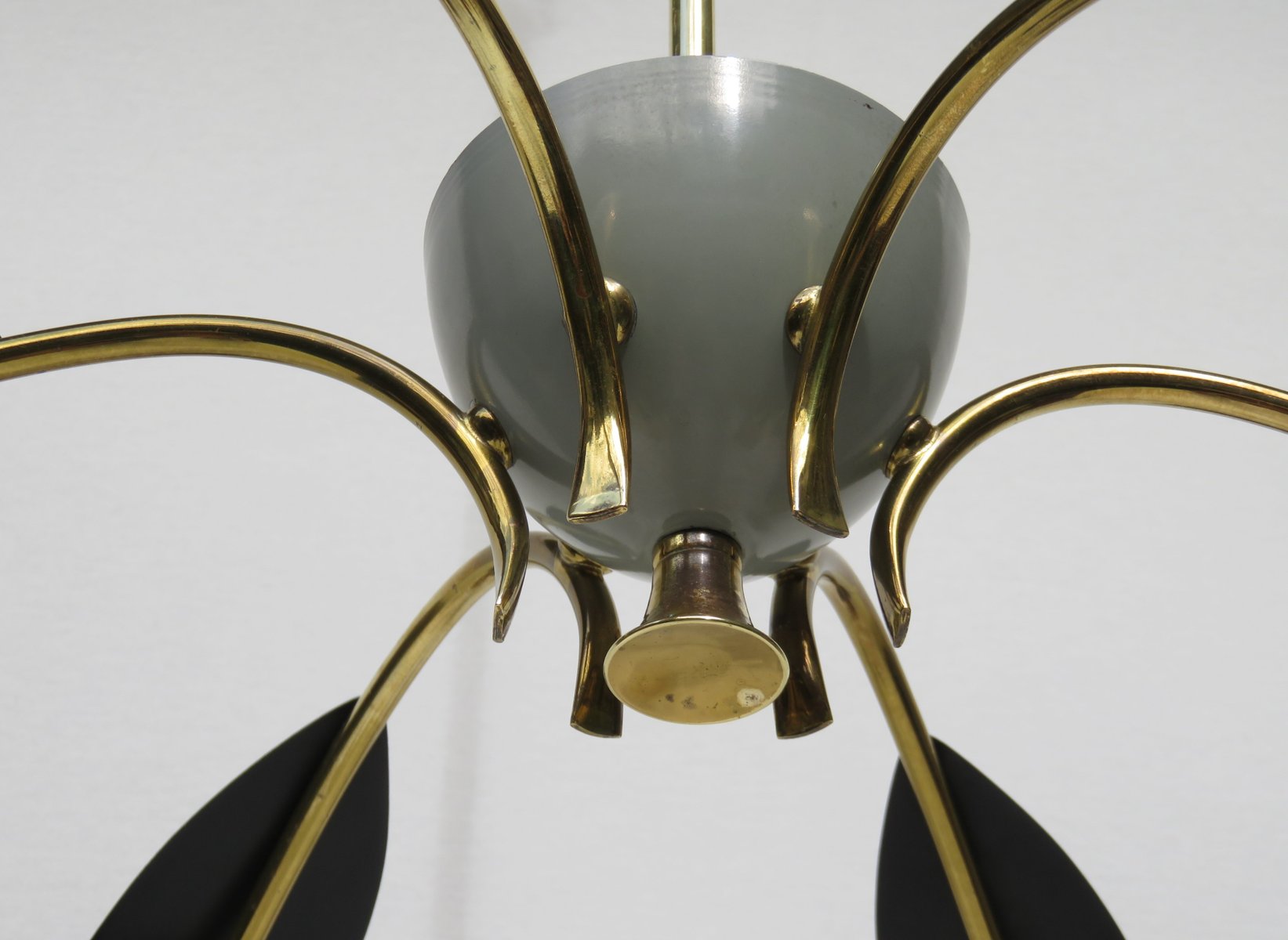 Italian Six-Light Sputnik Ceiling Light, 1950s for sale at Pamono